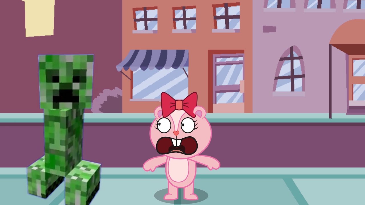 Happy Tree Friends - Creeper kills Giggles - YouTube