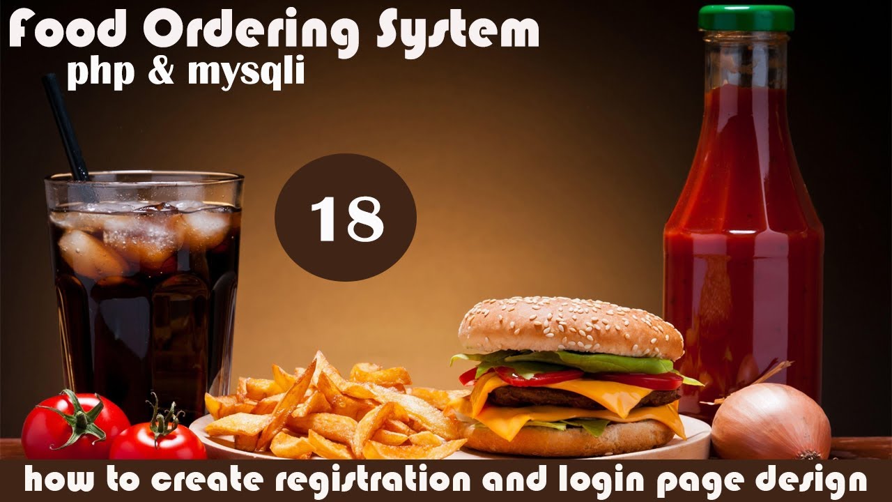 How to create design for login page and registration page in php food ...