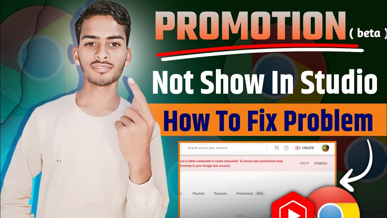 Promotion Option Not Show in YT Studio || youtube channel promotion ...