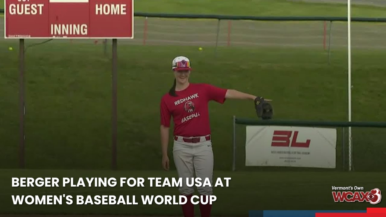 Berger playing for Team USA at Women’s Baseball World Cup - YouTube