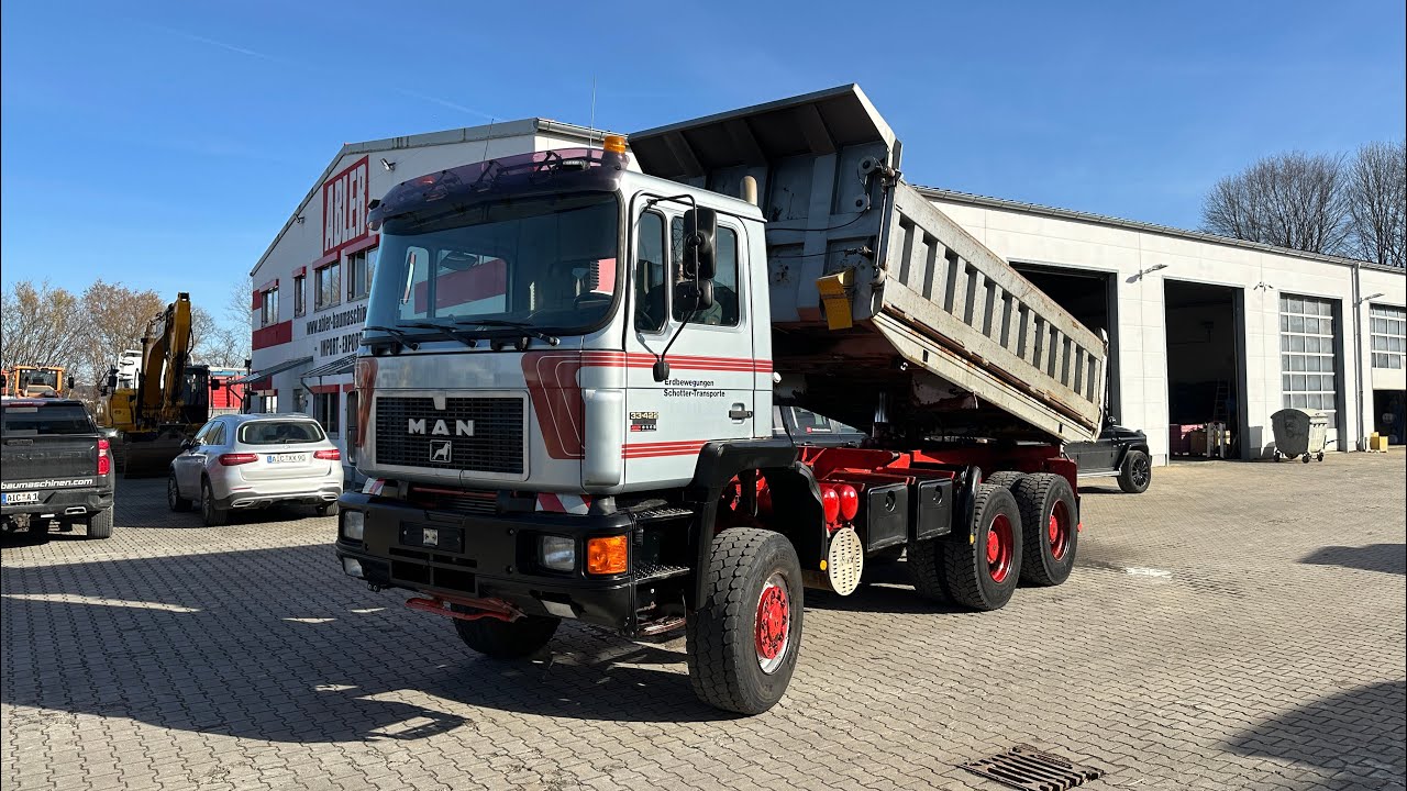 MAN F90 33.422 6x6 Kipper Oldtimer LKW - YouTube