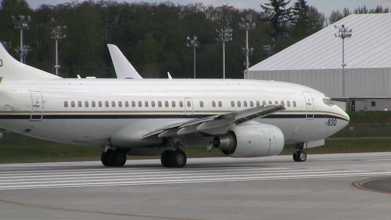 C-40A Takeoff - YouTube