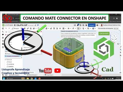 COMANDO MATE CONNECTOR EN ONSHAPE - YouTube