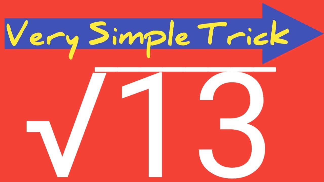 How to represent root thirteen on number line? - YouTube