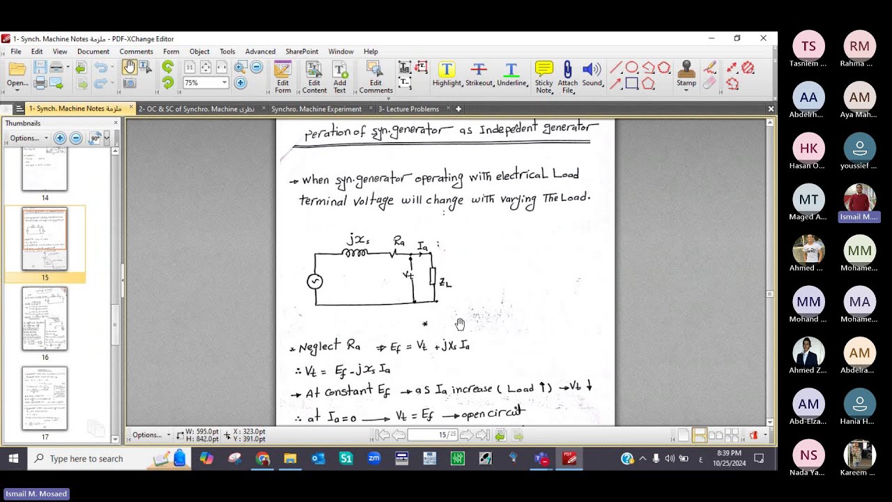Synchronous Generator Part-2 - YouTube