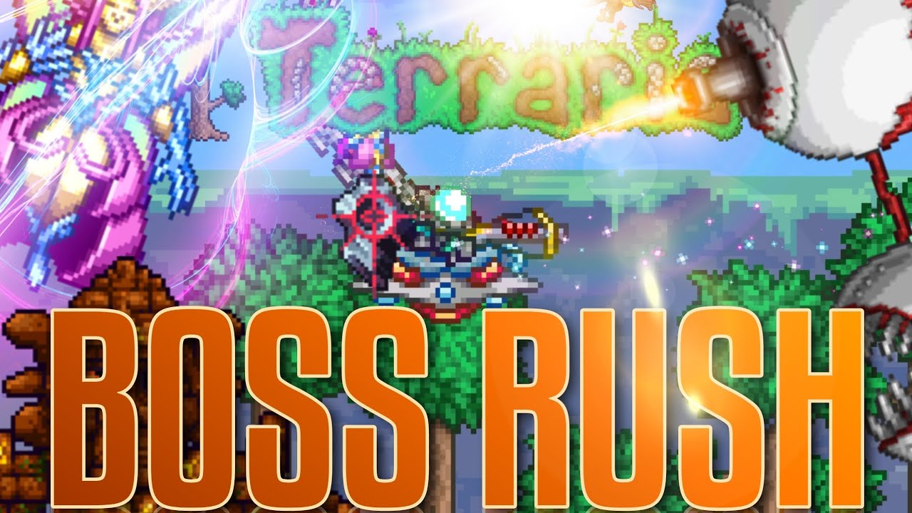 Terraria Boss Rush: Hallowed Repeater VS All Bosses - YouTube