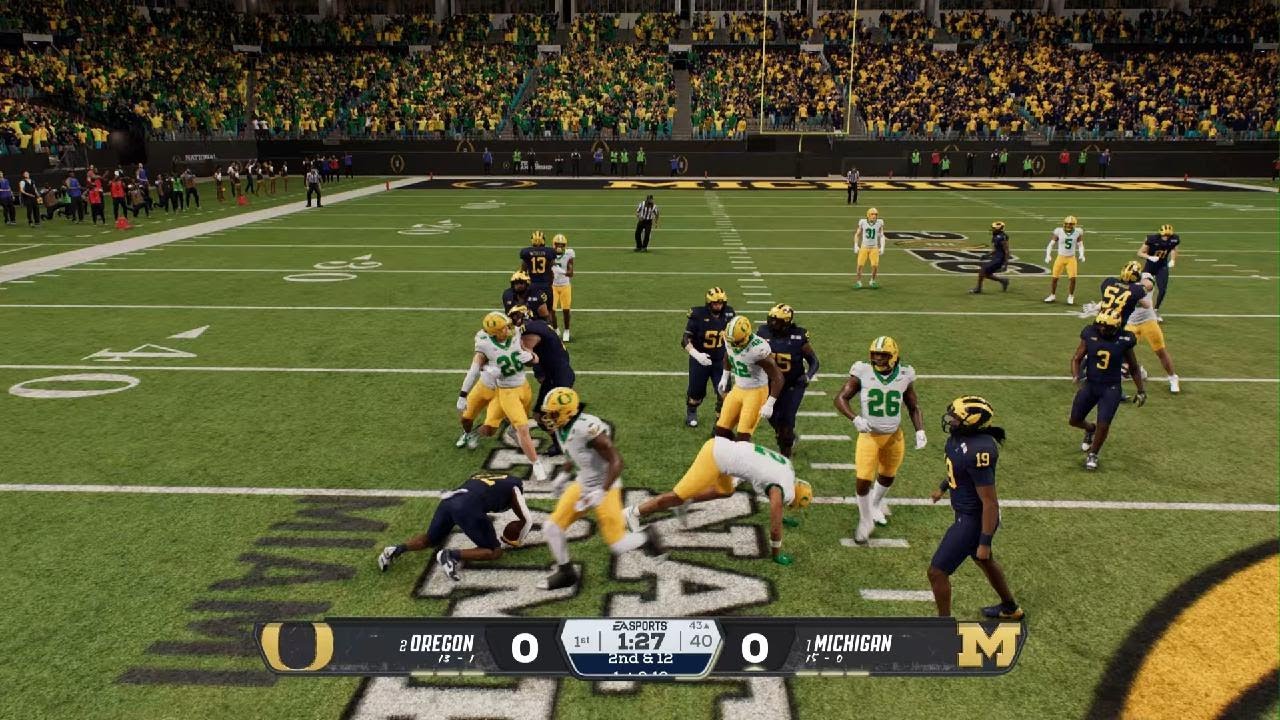 CFB 26 National Championship Michigan vs Oregon - YouTube