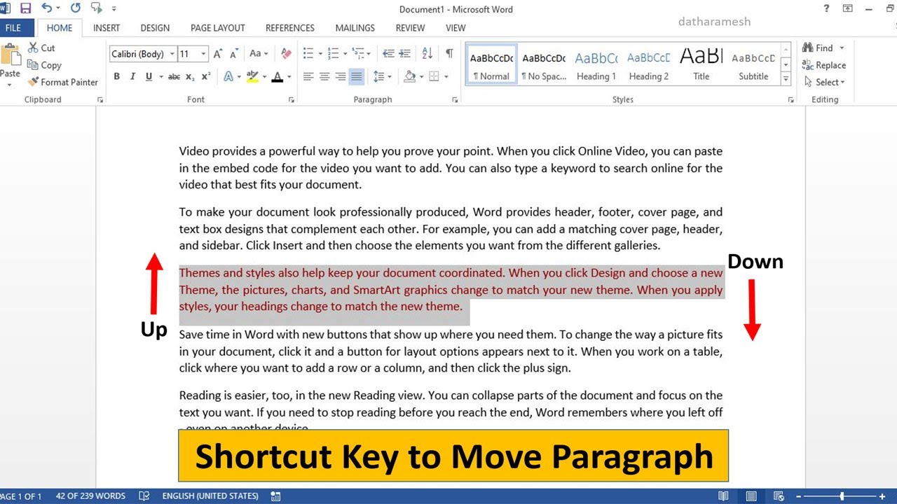 Shortcut Key To Move Paragraph Up Down In MS Word YouTube shortcut-key-to-move-paragraph-up-down-in-ms-word-youtube