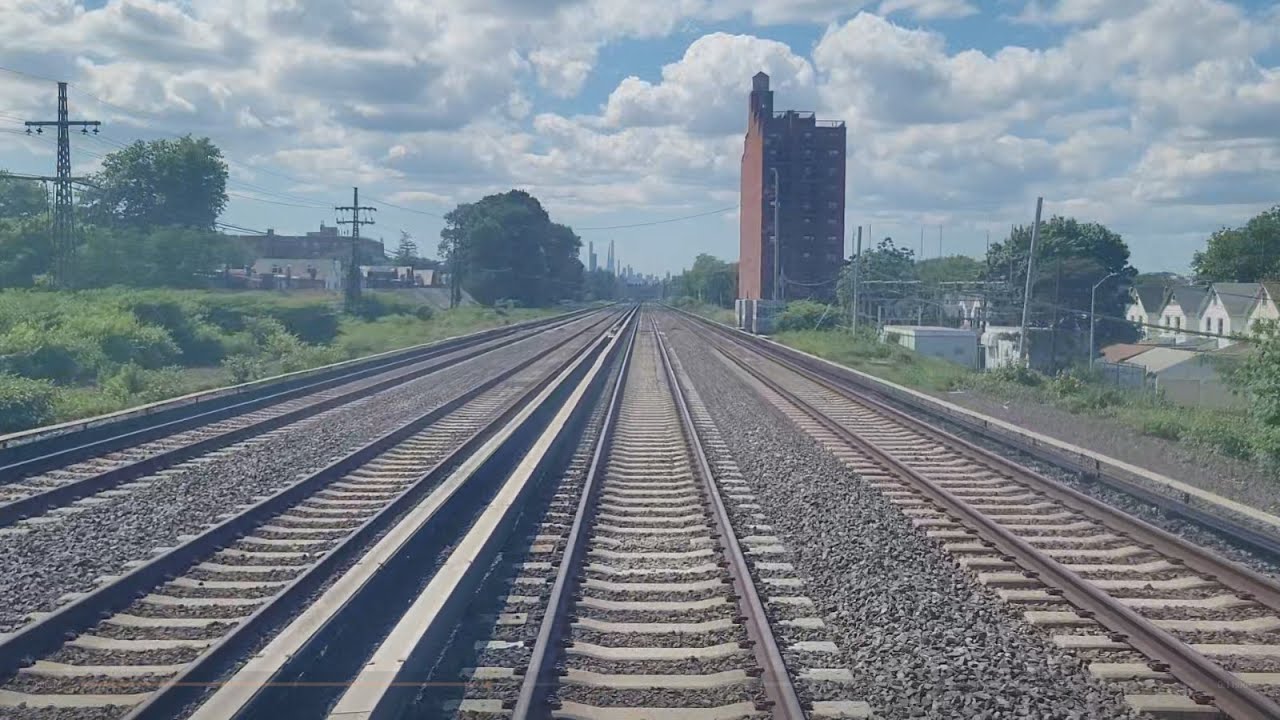 4K/60p: LIRR M3 Front Window Hillside Facility to Penn Station - YouTube