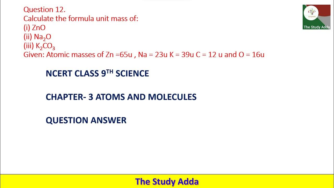 Calculate The Formula Unit Mass Of i ZnO ii Na2O iii K2CO3 Zn calculate-the-formula-unit-mass-of-i-zno-ii-na2o-iii-k2co3-zn
