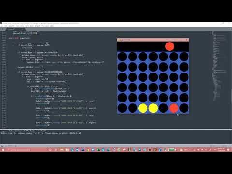 Connect4 con AI - minimax with alpha-beta pruning - YouTube