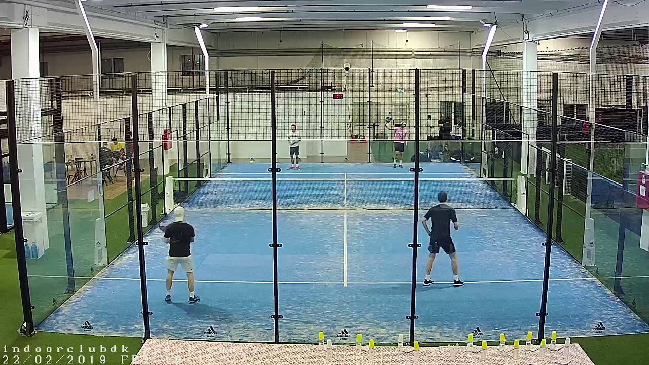 Indoorclub.dk Padelbane 3 22-02-19 18:00-19:30 video 1/2 - YouTube