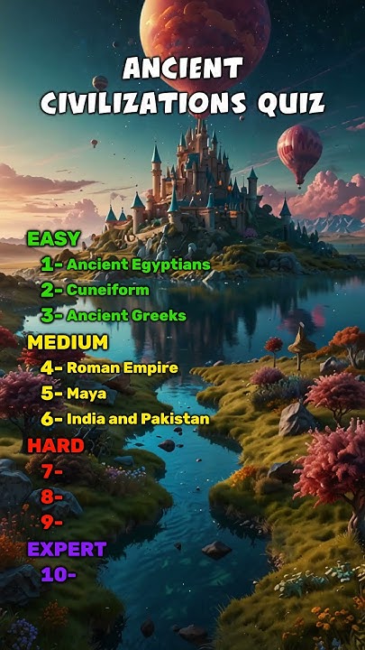 Ancient Civilizations Quiz 🏛️#quiz #facts #mindbendingquiz # ...