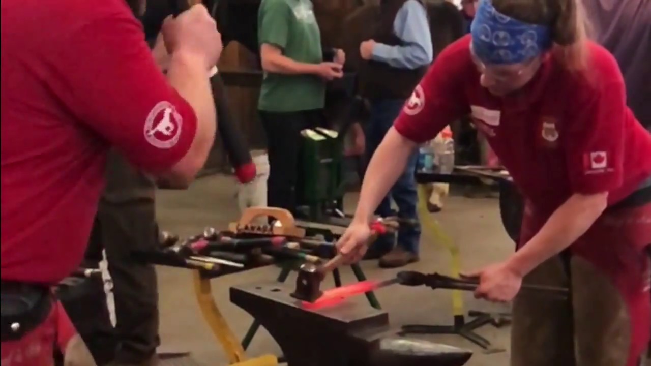 Canadian Farriers Team During Day Three of the 2018 WHC - YouTube