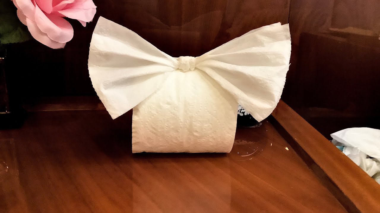 How to fold tissue/toilet paper. 8 SIMPLE but FUFU folds. - YouTube
