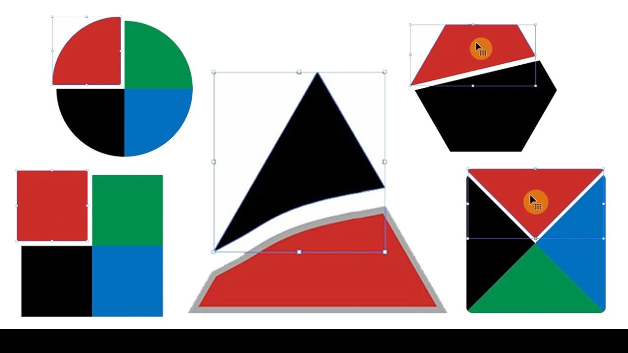 5 Ways/Tools to Split Shapes in Adobe Illustrator CC - YouTube