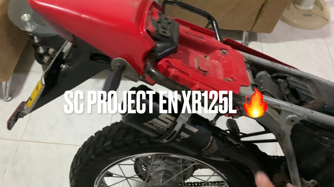 HONDA XR125L con SC PROJECT - YouTube