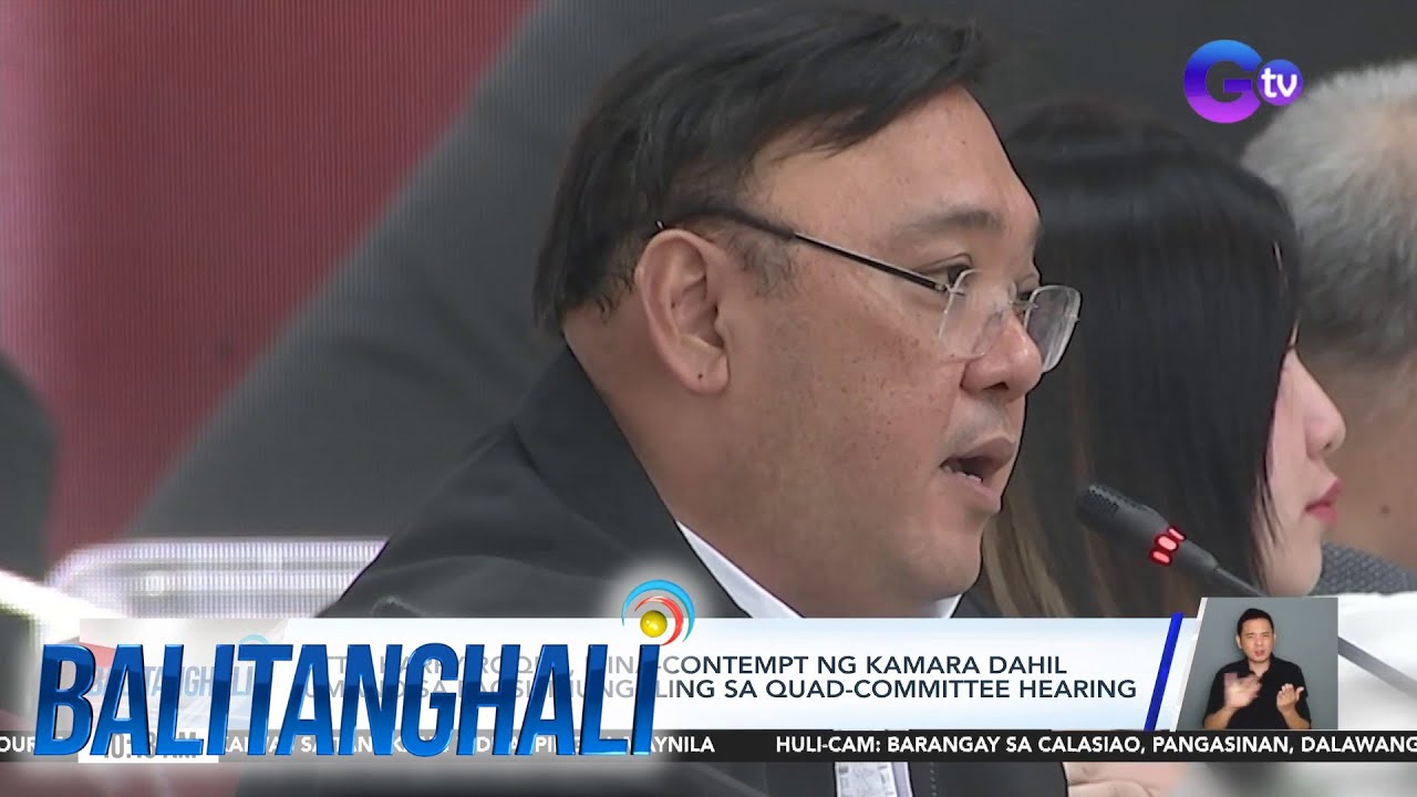 Atty. Harry Roque, ipina-contempt ng Kamara dahil umano sa ...