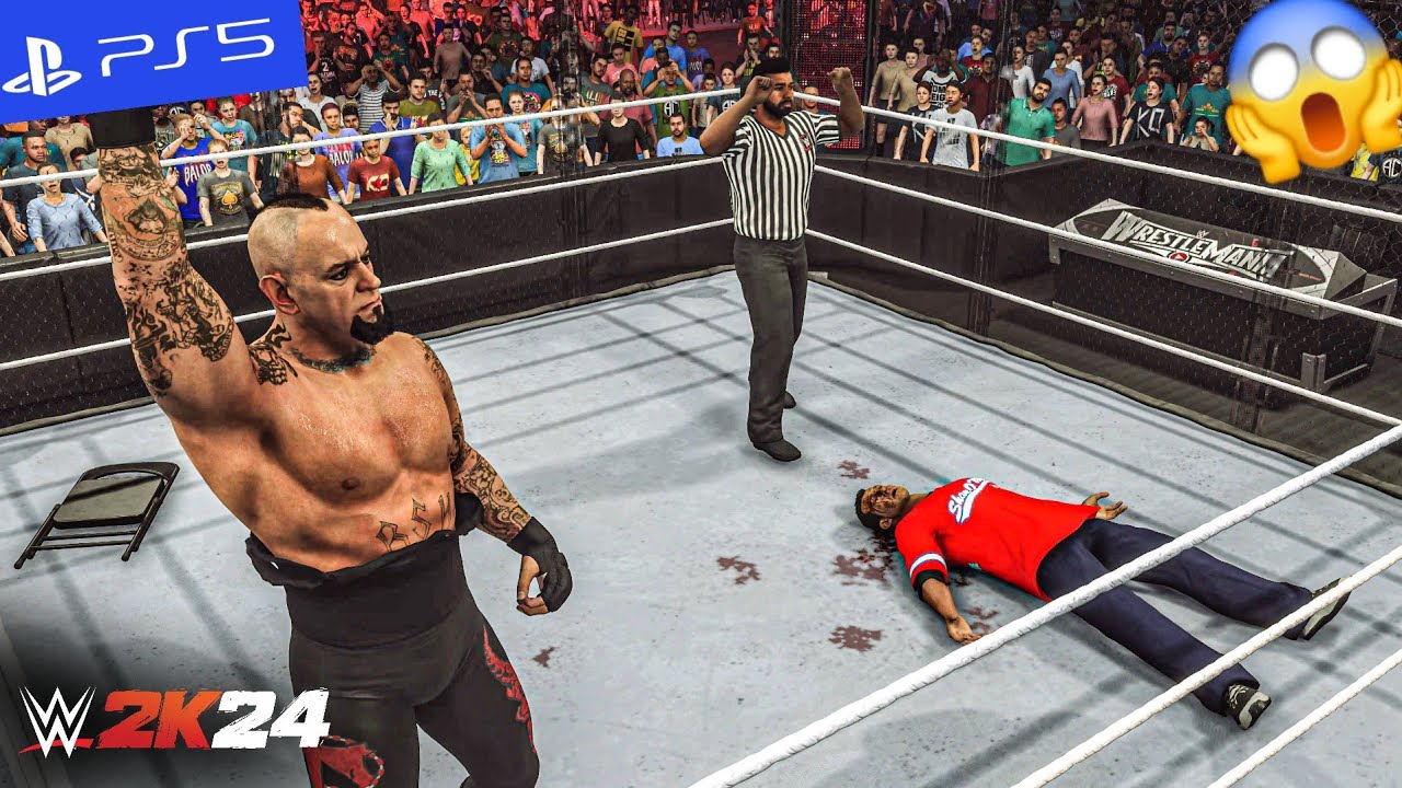 WWE 2K24 - The Undertaker vs. Shane McMahon - Hell in a Cell Last Man ...