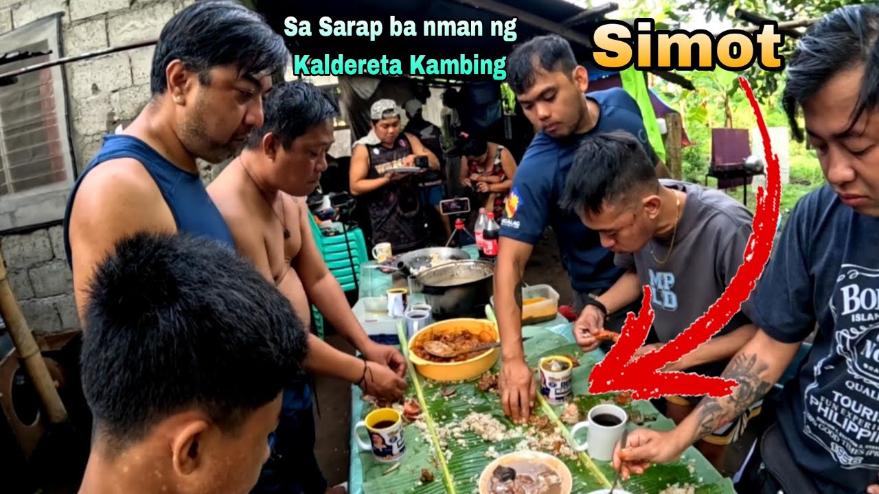 ANG SARAP KASI NG KALDERETANG KAMBING KAYA SIME TAOB ANG SINANGAG ...