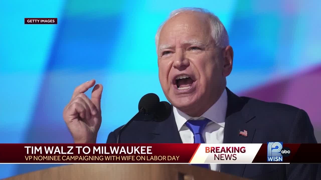 Tim Walz to visit Milwaukee on Labor Day, highlight union strength ...