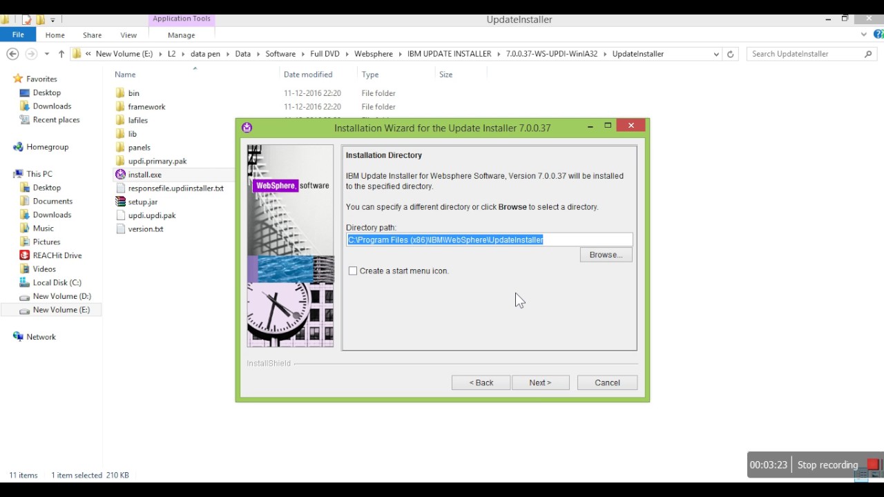 How to install IBM Update installer 7 0 in windows step by step - YouTube