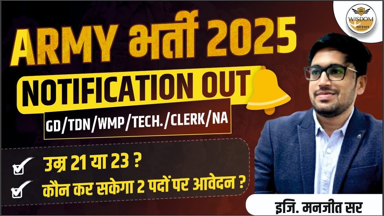 Army Notification Out 2025 | Agniveer Vacancy 2025 | Age Limit ...