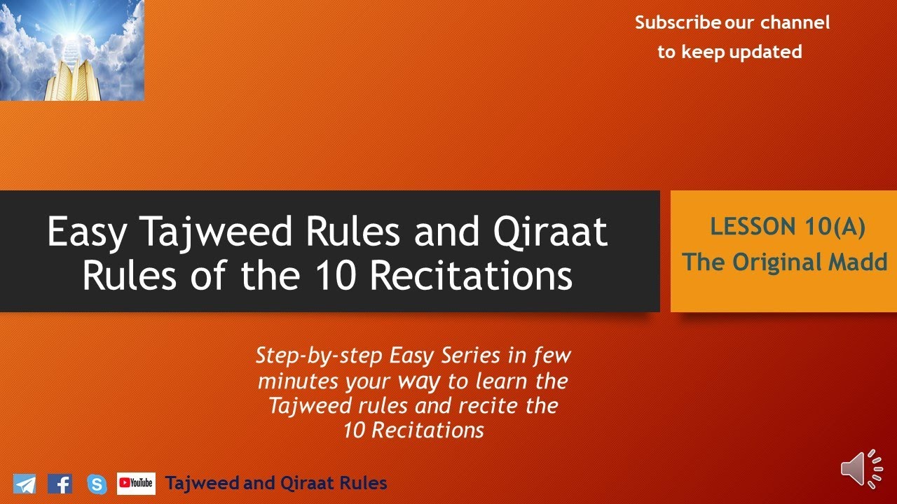 Hafs-Lesson 10(A)-Mudood-The Original (Natural) Madd - YouTube