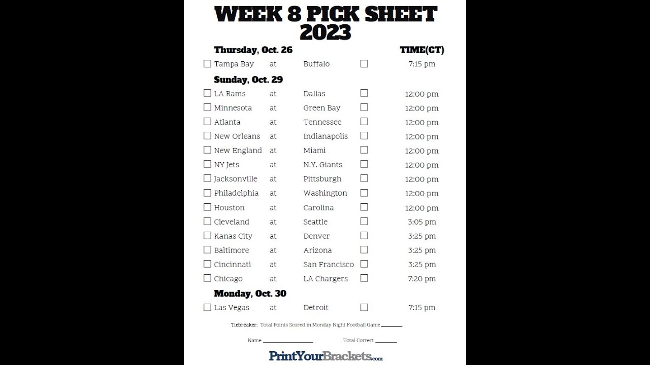 Week 8 NFL Picks with Mortal Locks - YouTube
