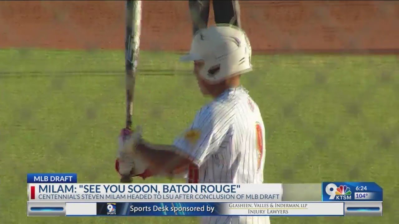 Milam heads to LSU to play baseball - YouTube