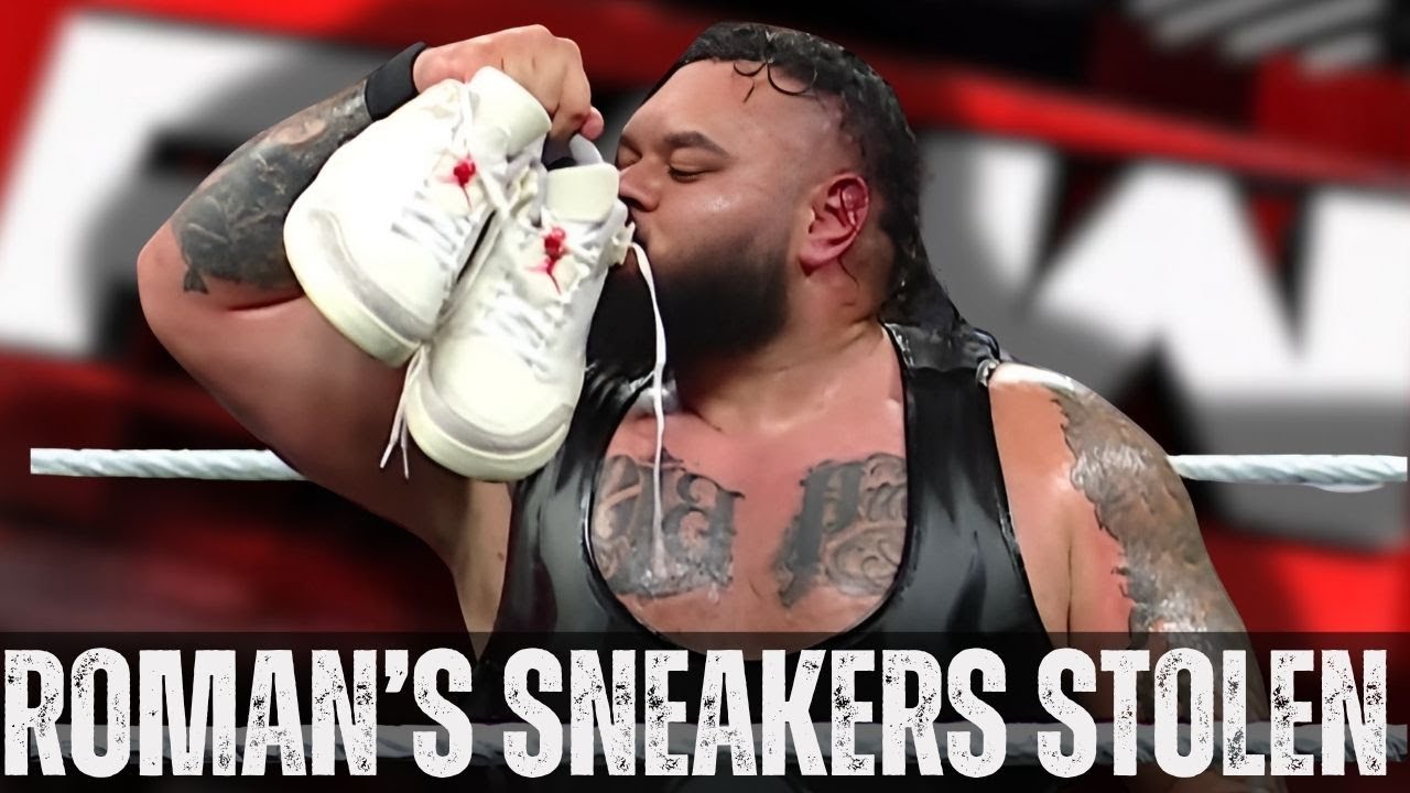 Bronson Reed Steals Roman Reigns’ Sneakers: WWE Raw Reactions - YouTube