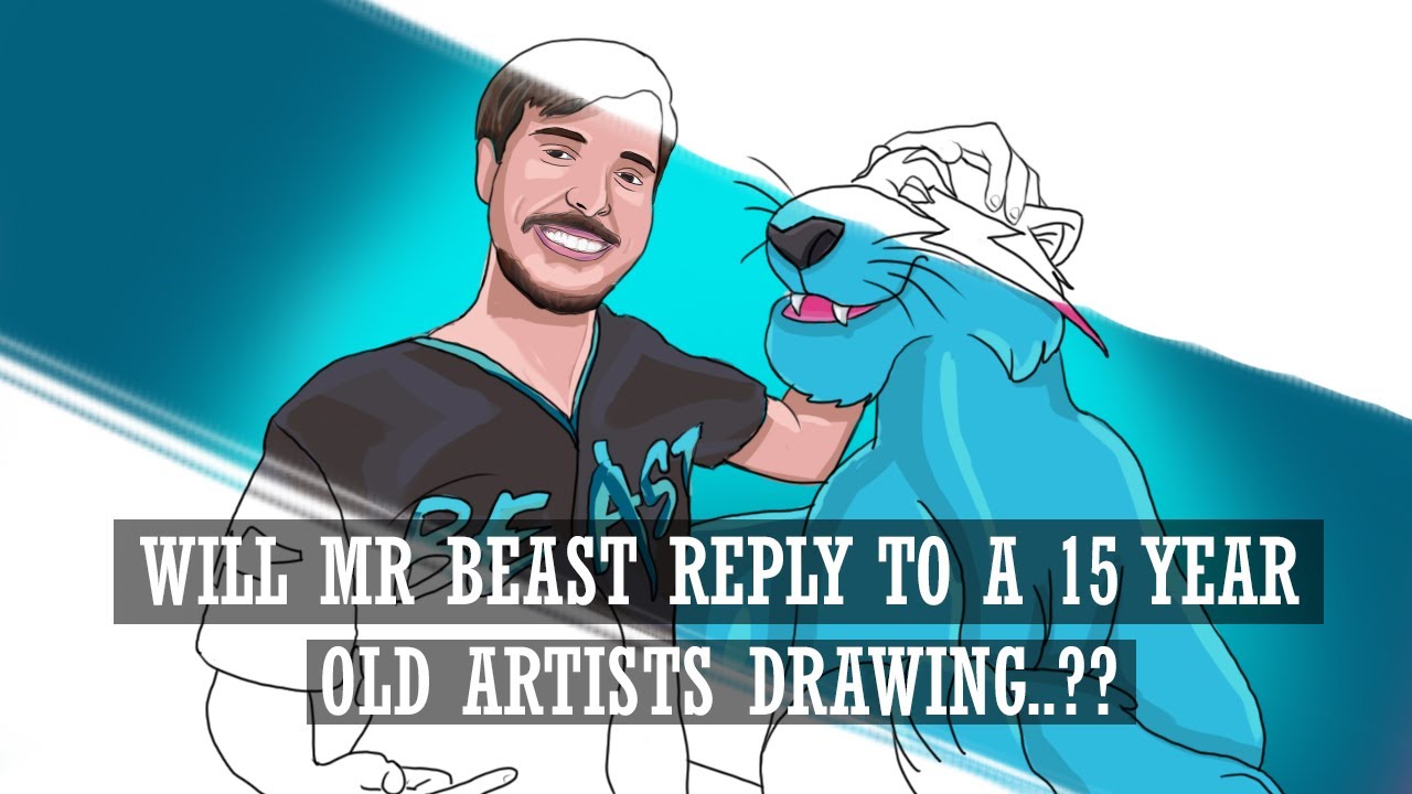Drawing "MR BEAST" with his beast.. - YouTube