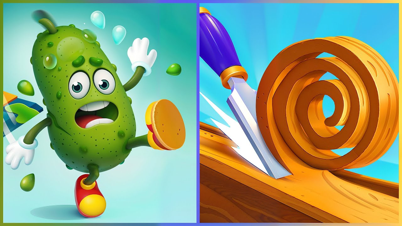 Wacky Run VS Spiral Roll - All Levels Speed Gameplay ep1 - YouTube