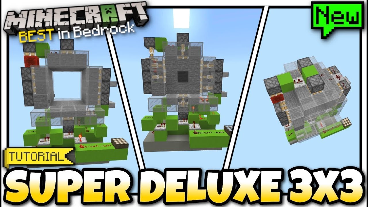 Minecraft Bedrock - 3x3 VAULT DOOR 🚪 Tutorial 🚪 PS4 / MCPE / Xbox ...