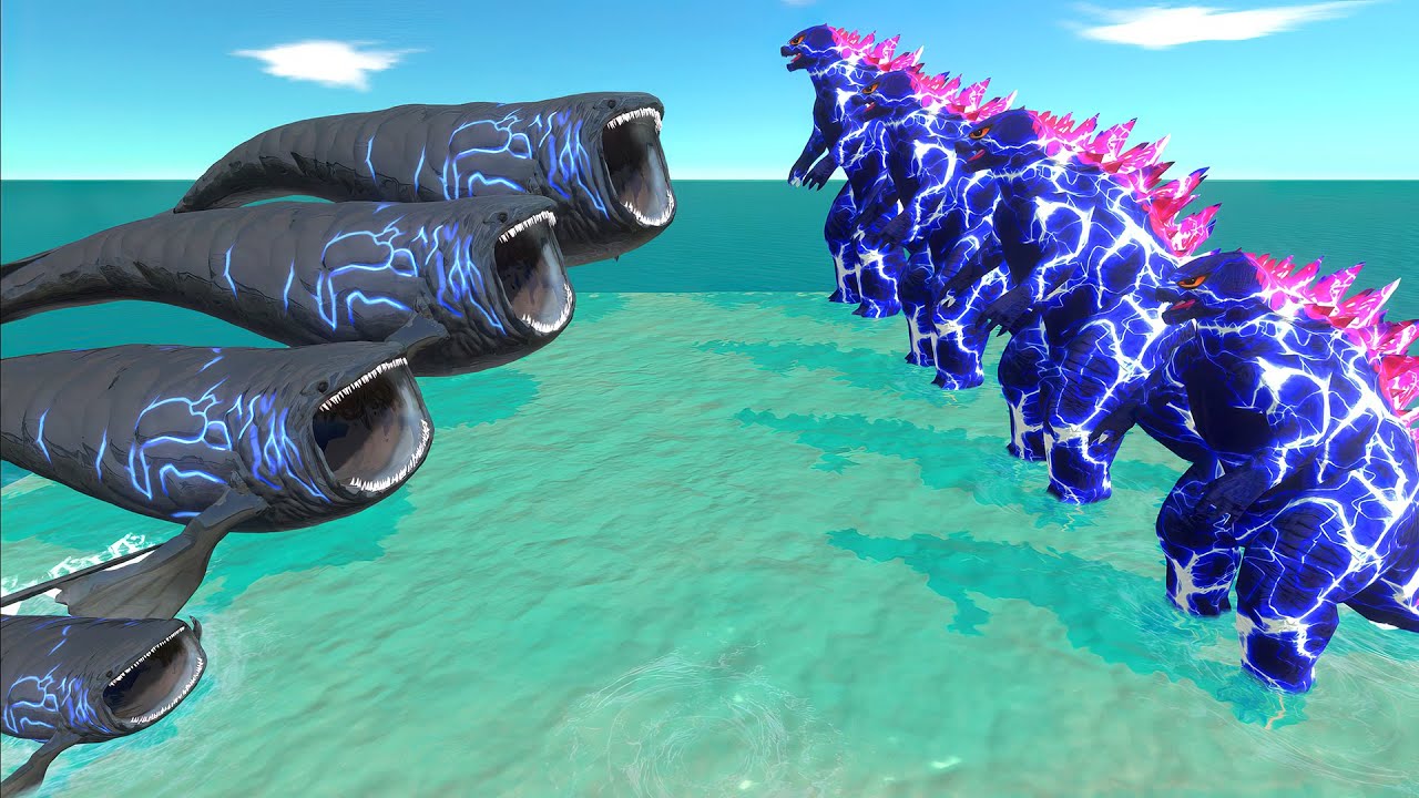 Evolution of The Bloop VS Evolution of Blue Godzilla 2014 - Animal ...