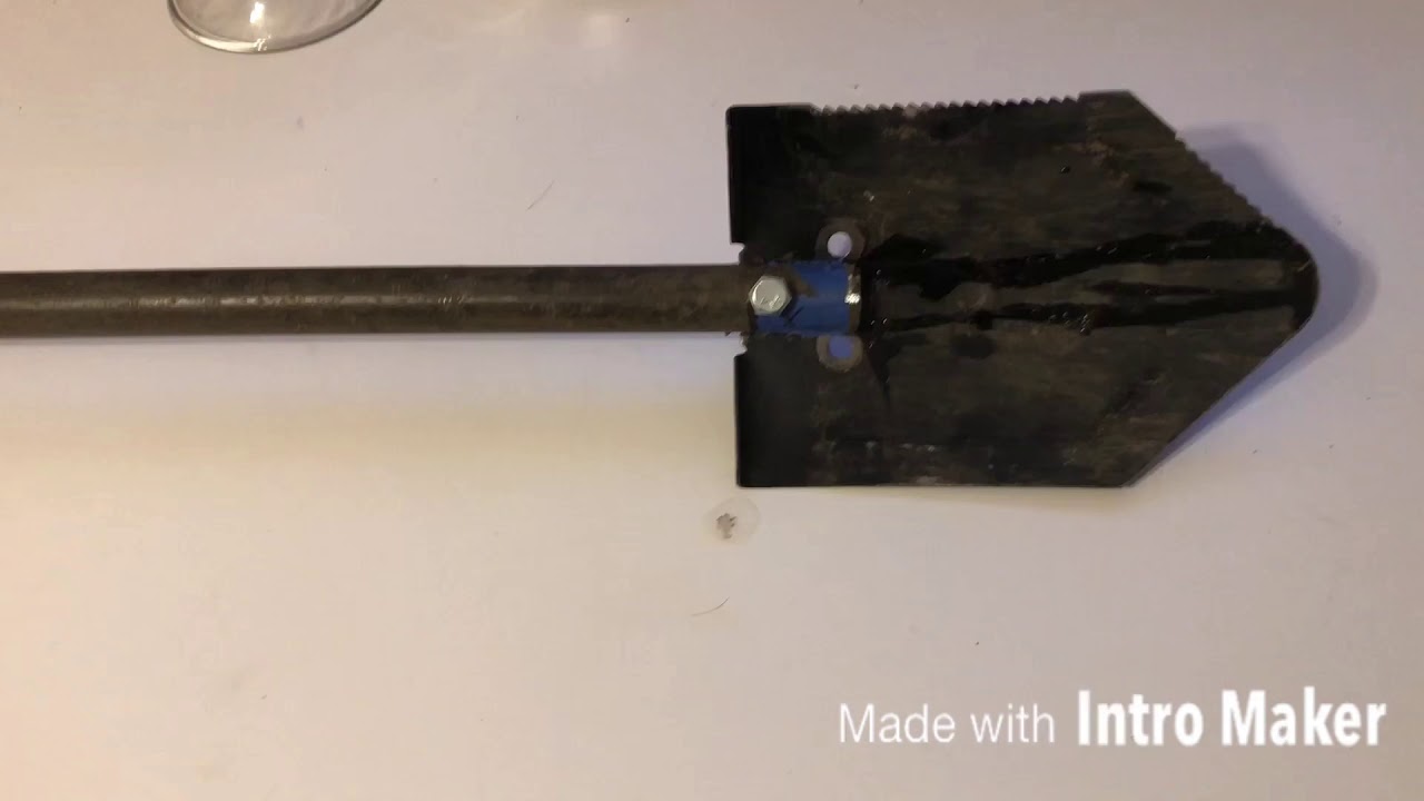 Metal detecting/ Homemade shovel - YouTube
