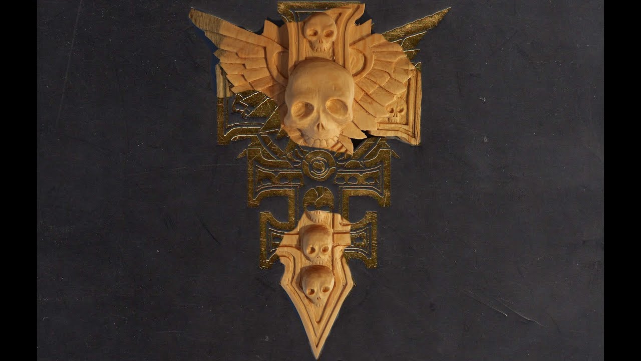 Carving an Inquisitorial Rosette from Warhammer 40k - YouTube