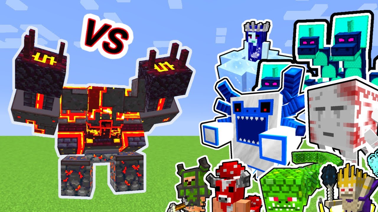 Netherite Monstrosity Vs. Twilight Forest Monsters in Minecraft - YouTube
