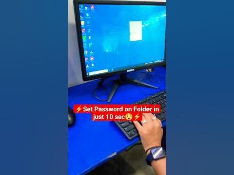 Set password on Folder in just 10 sec🔥😲 #computer #excel #viral #shortvideo #folder - YouTube