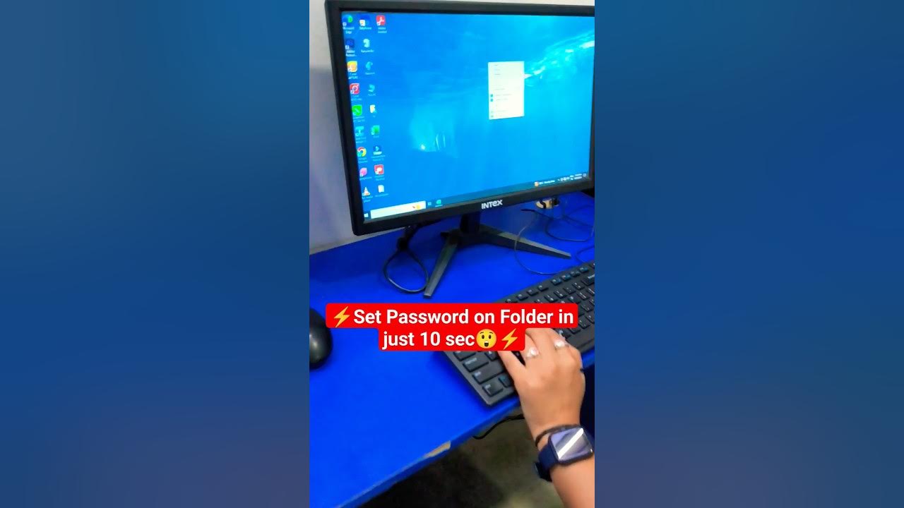 Set password on Folder in just 10 sec🔥😲 #computer #excel #viral #shortvideo #folder - YouTube
