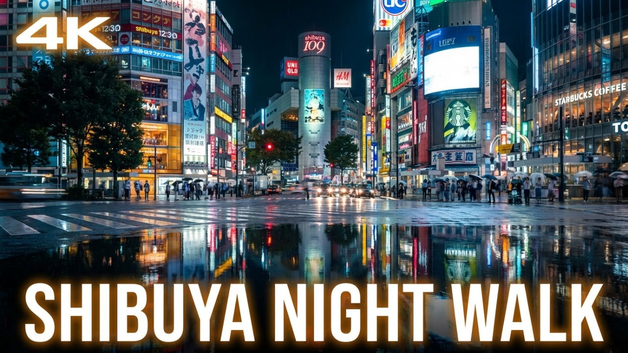 Shibuya After Dark – Tokyo's Electric Nightlife in 4K - YouTube