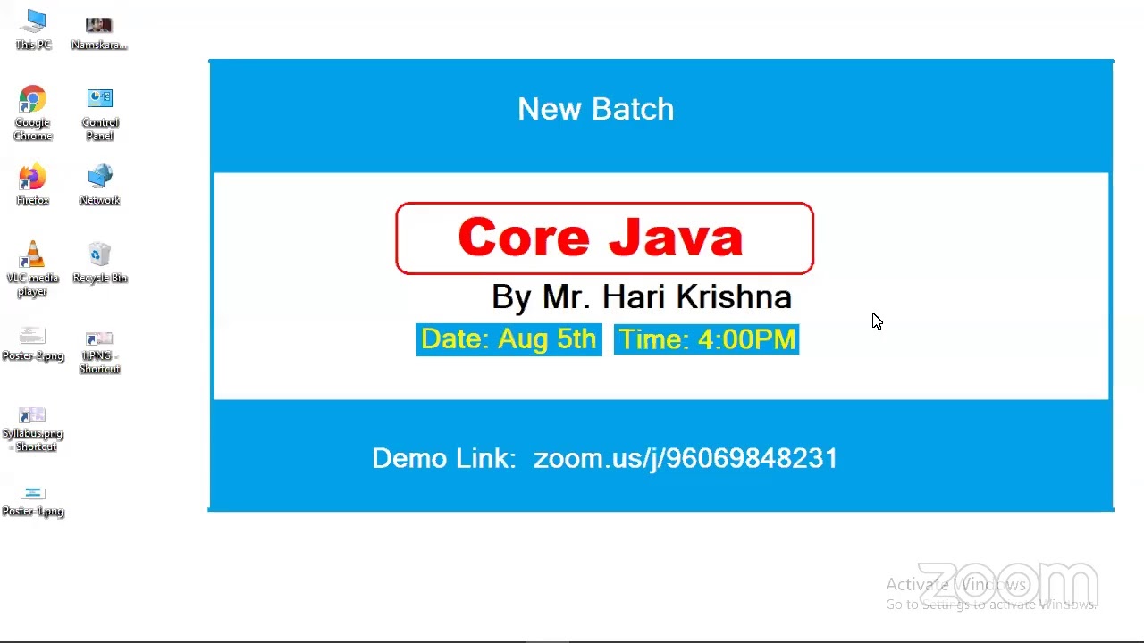 CORE JAVA @ 9:00 AM (IST) by Mr.Harikrishna_NEW Link - YouTube