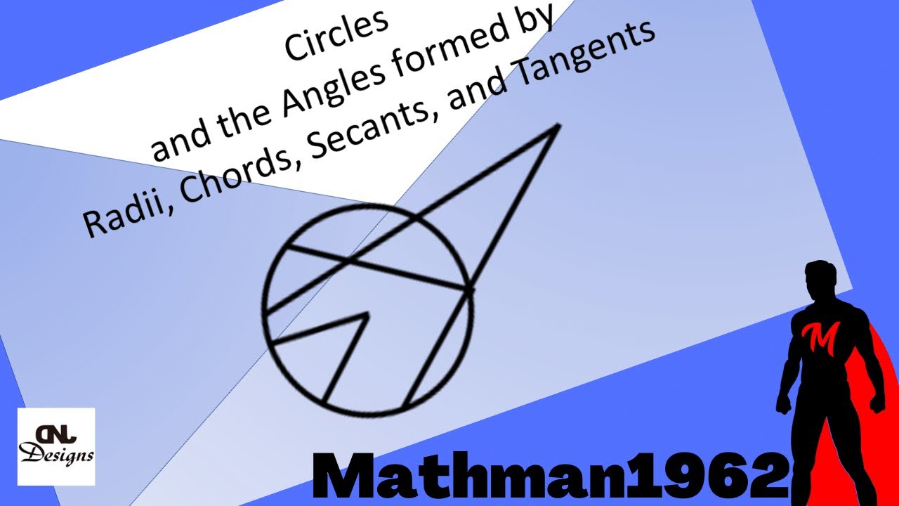 Circles and Angles Formed By Radii Chords Secants Tangents - YouTube