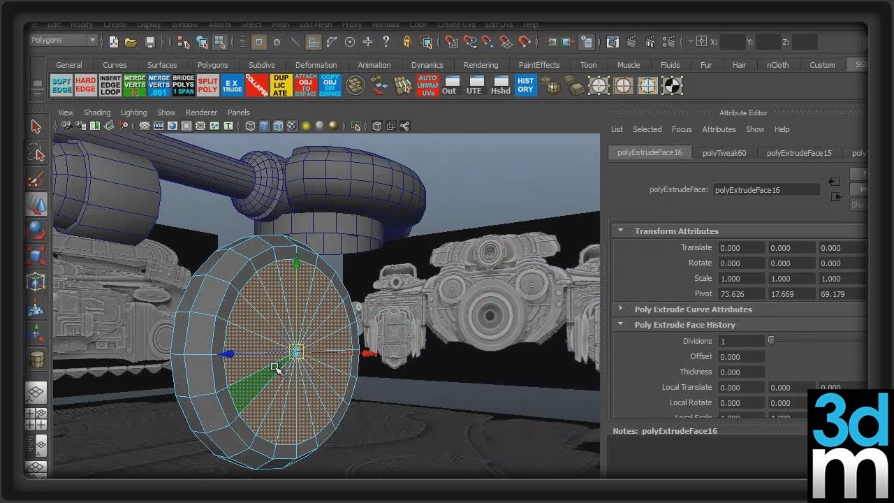 Hard Surface Vehicle Modeling in Maya Pt.2 - (3dm Promo) - YouTube