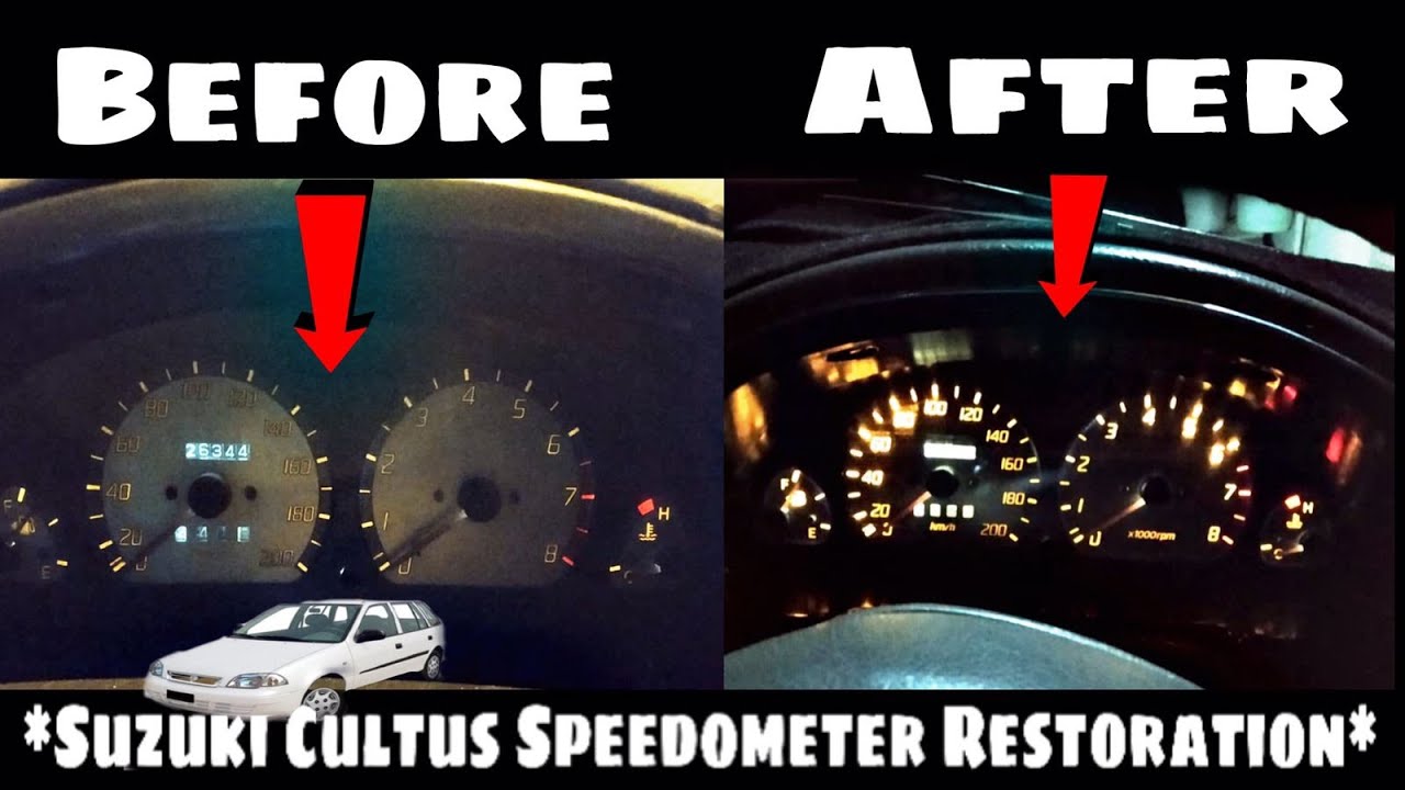 How to replace led bulbs of speedometer - Suzuki Cultus speedometer ...