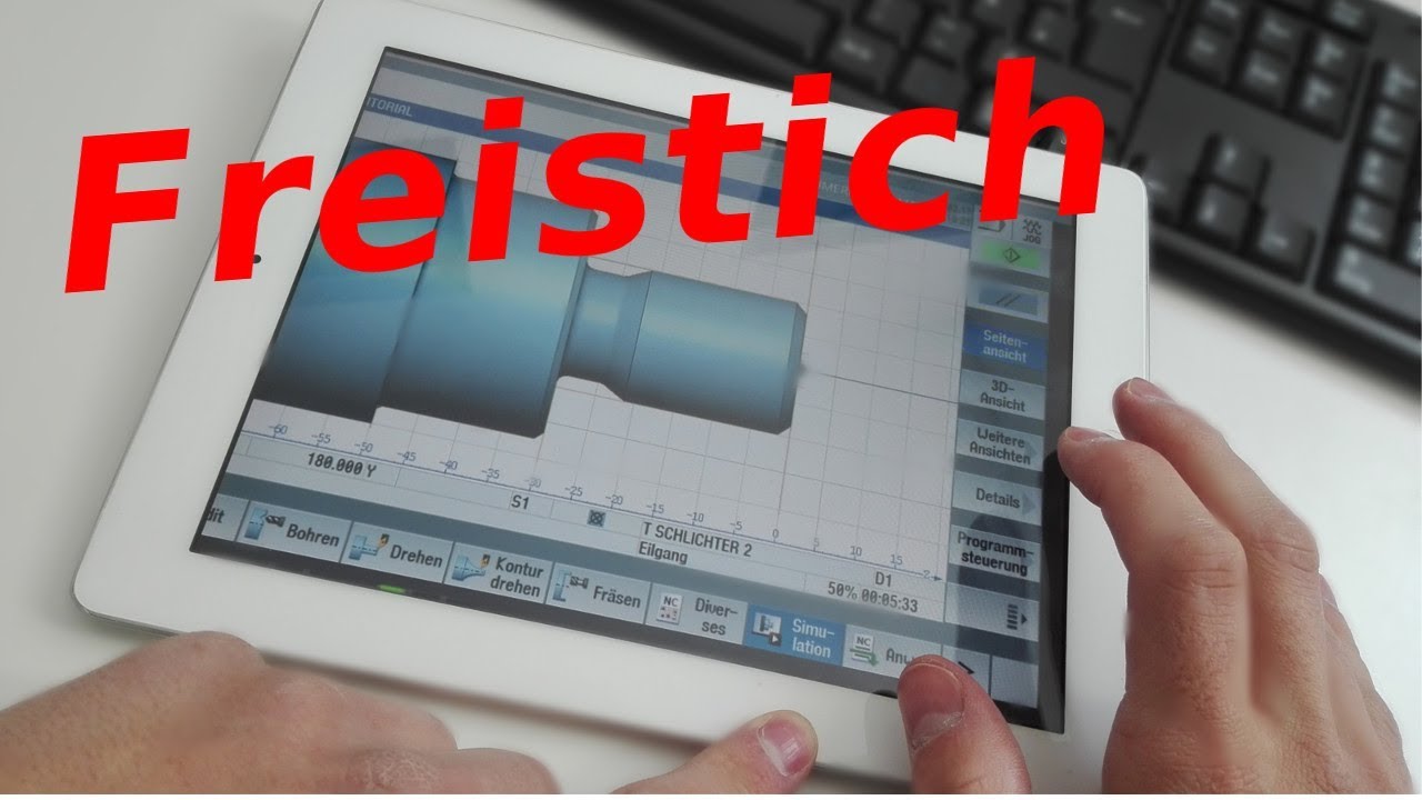 Tutorial CNC Drehen | Programmierung mit Sinumerik | Freistich herstellen - YouTube
