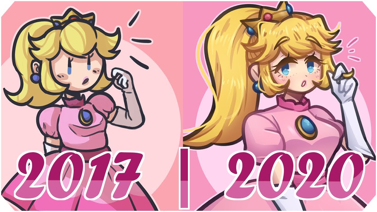 Princess Peach Redraw (Speedpaint) - YouTube