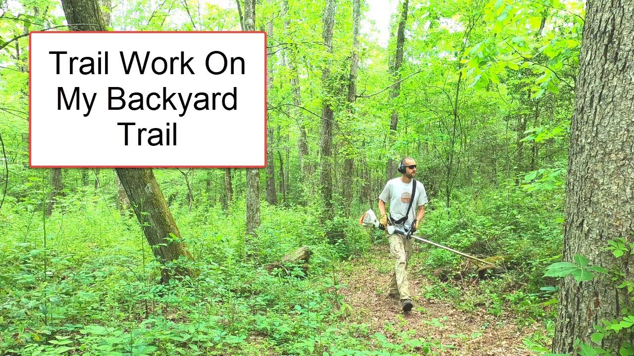 Trail Work On My Backyard Trail - Trail Running - YouTube
