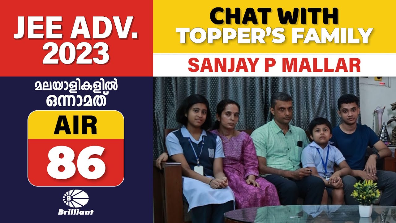 Sanjay P Mallar | AIR-86 | IIT JEE 2023 Result | Chat with Family ...