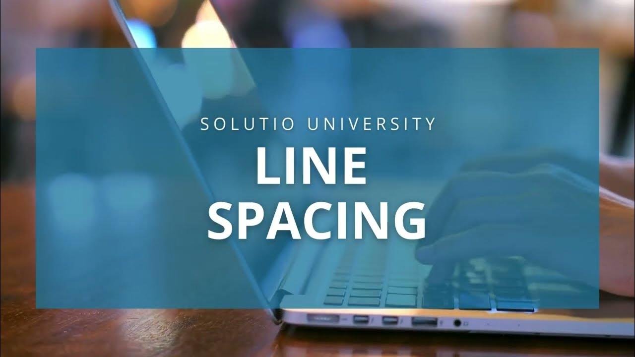 Line Spacing - YouTube
